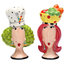 Chef Lady Salt and Pepper Shakers, Set of 2 - Contemporary - Salt And ...