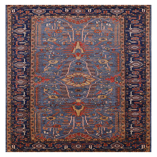 Ahgly Company Indoor Rectangle Mid-Century Modern Area Rugs, 5' x 7', 8 ...