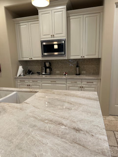 Backsplash suggestions for Taj Mahal Quartzite