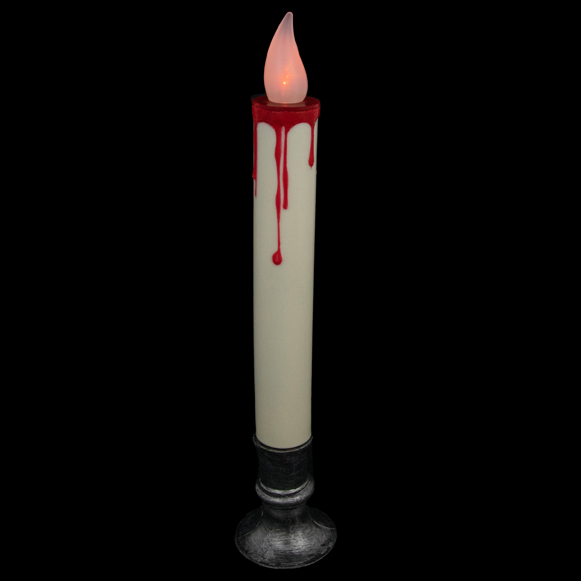 9" Flickering LED Halloween Candle Lamp with Dripping Blood Effect ...