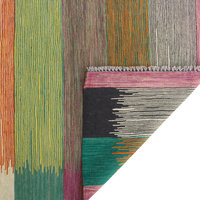 Modern Flatweave Ece Ivory/Light Green Rug, 5'9x8'4, 5'9x8'4 ...