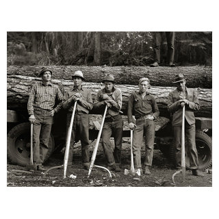 American Loggers, 1939 Print, 17" x 22" - Contemporary - Prints And ...