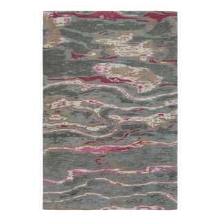 Hand Tufted Artist Studio Area Rug ART-244, 5' x 8' - Contemporary ...