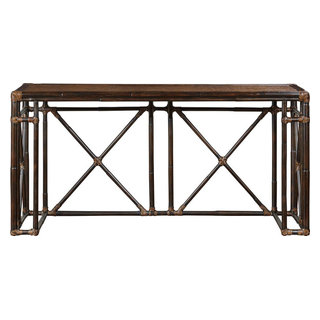 Elegant Espresso Console Table - Tropical - Console Tables - by ...
