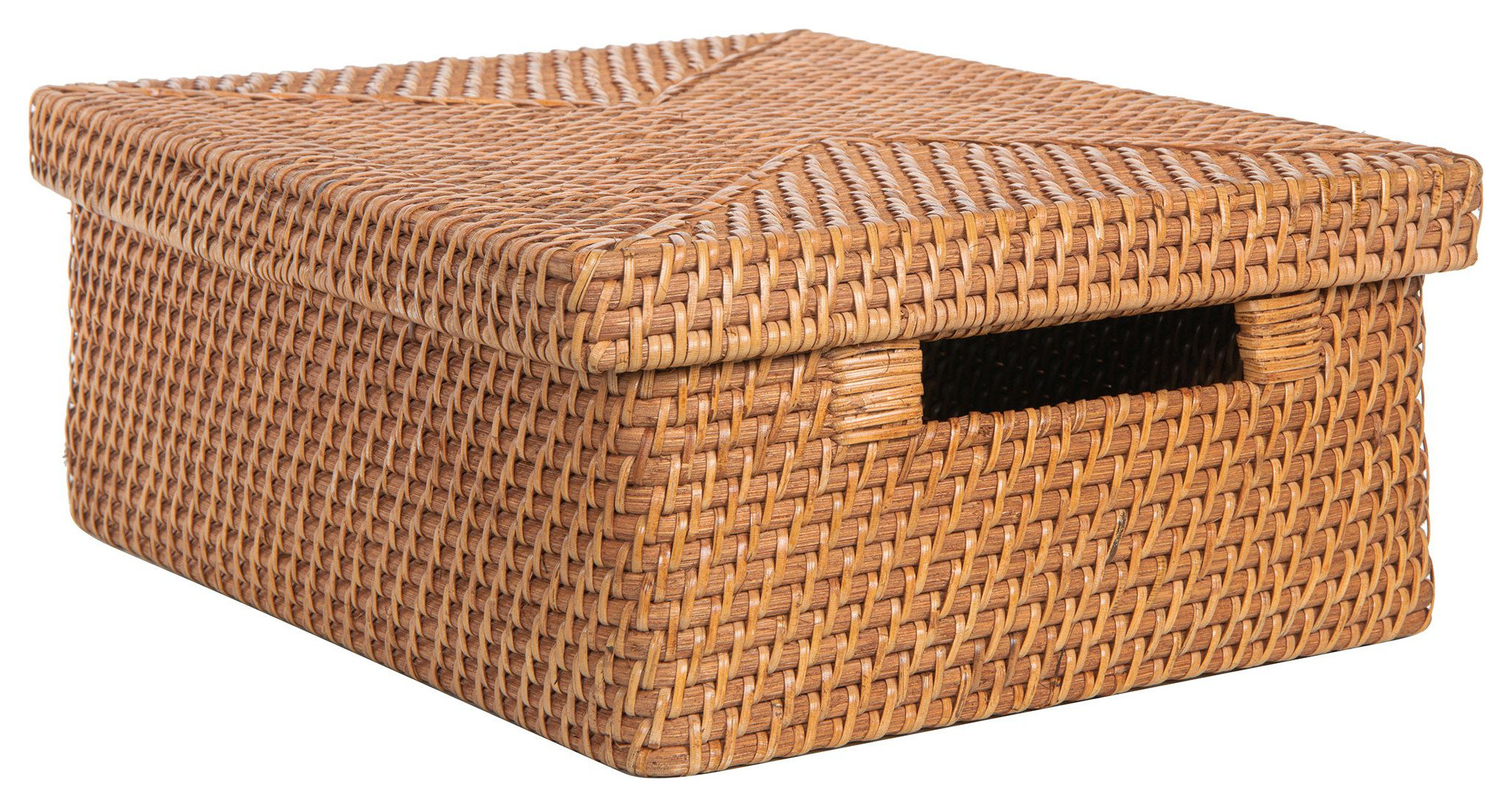 Loma Rattan Storage Box and Shelf Storage Basket - Tropical - Storage ...
