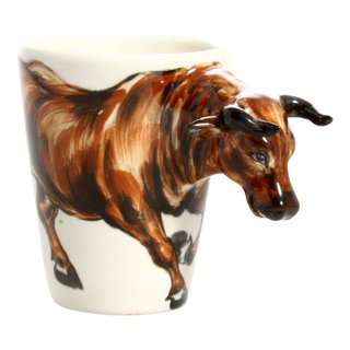 Bull 3D Ceramic Mug - Farmhouse - Mugs - by Blue Witch Ceramics Inc ...