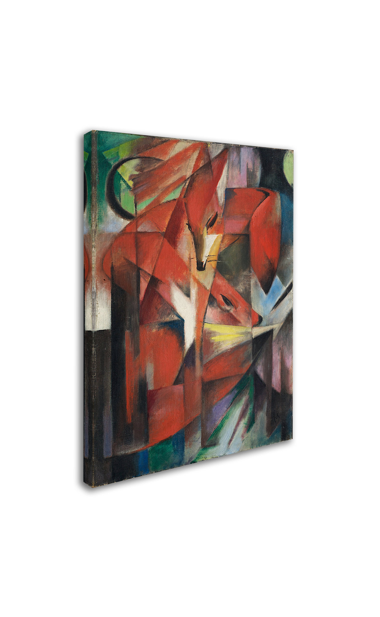 Franz Marc 'The Fox 1913' Canvas Art, 19"x14" - Contemporary - Prints ...