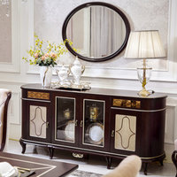 Infinity Solid Wood Dark Walnut and Cream Buffet - Traditional ...