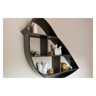Metal bird shelf in Chicago nursery - Contemporary - Chicago - by ...