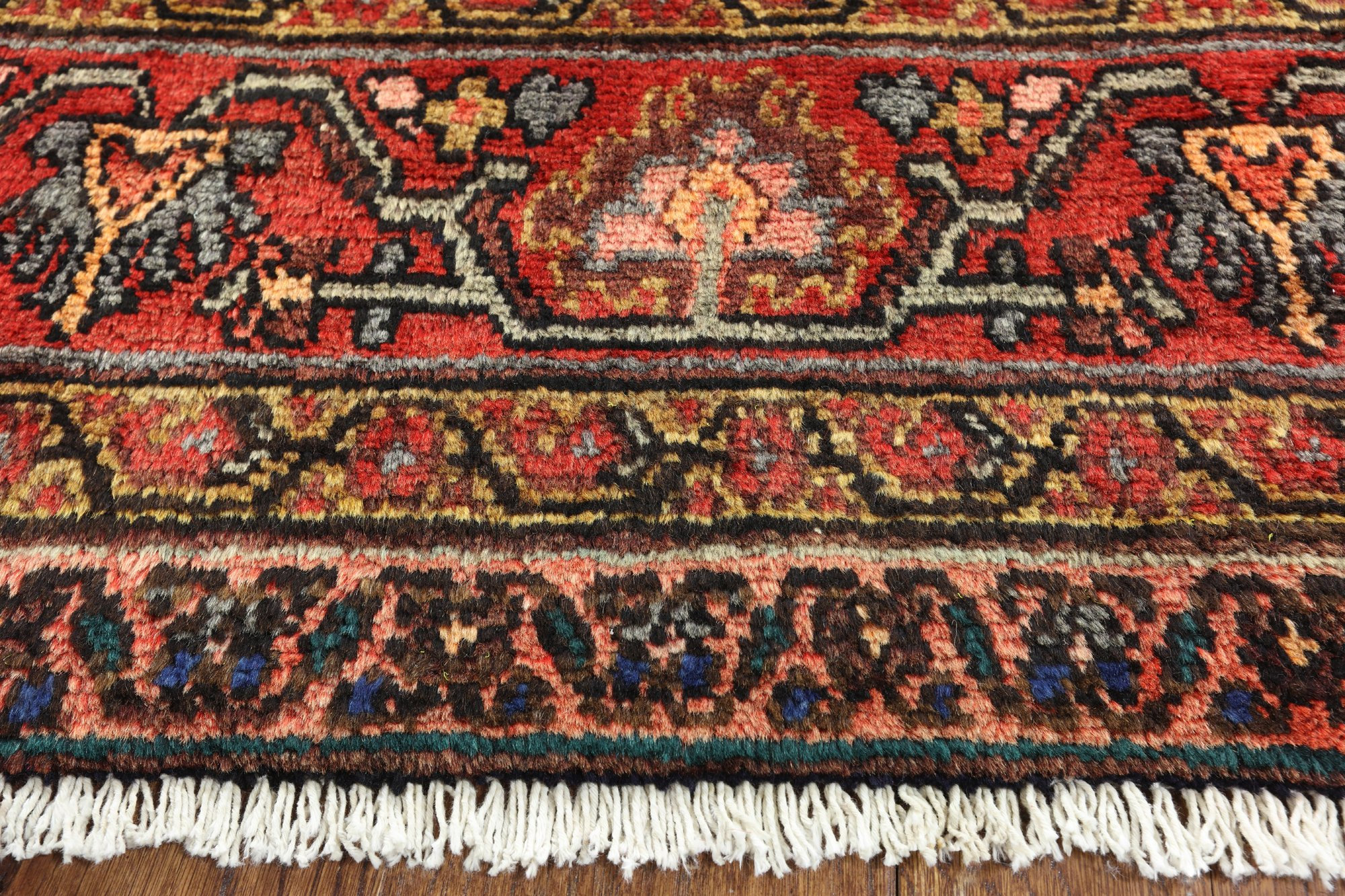 New Persian Hamadan Wool Rug, 3'9"x10'8", Runner, 3'9"x10'8 ...