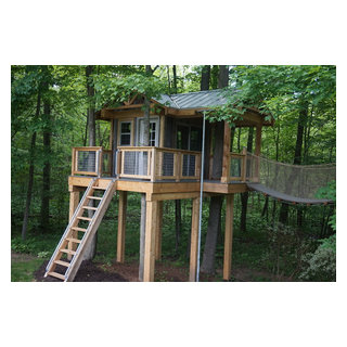 Custom Modern Rustic Tree House - Rustic - Detroit - by Miles Bradley ...