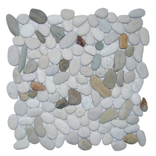 Natural Java Blend Pebble Tile - Beach Style - Mosaic Tile - by ...