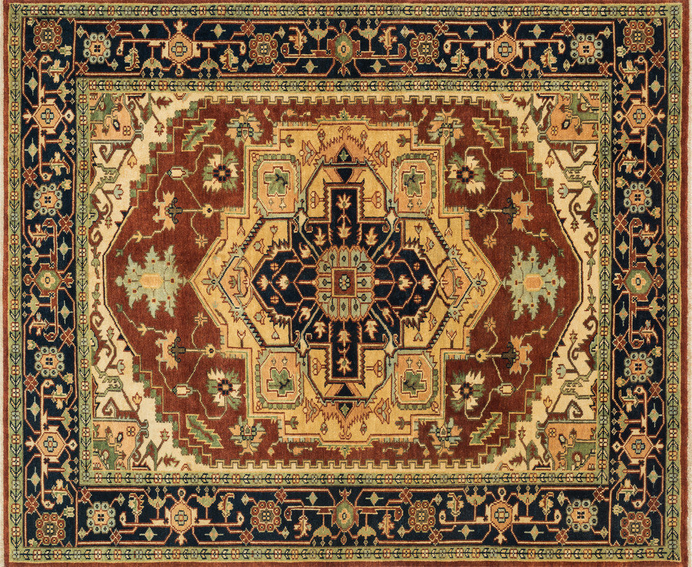 Loloi Morrow Collection Rug, Red and Dark Navy, 2'x3' - Mediterranean ...