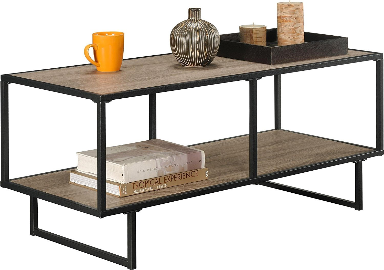 Modern Coffee Table With Metal Frame - Industrial - Coffee Tables - by ...