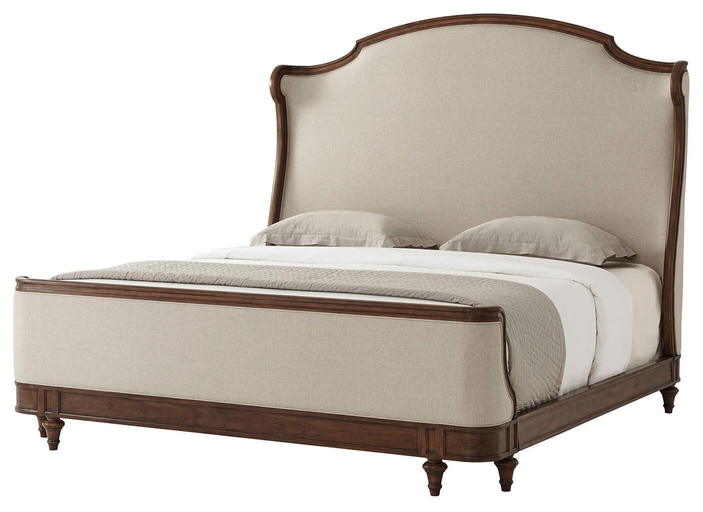 Provincial Carved King Size Bed - Traditional - Sleigh Beds - by ...