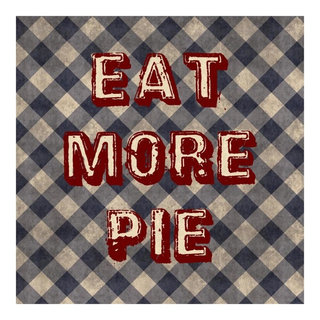 "Eat More Pie" Digital Paper Print by BG.Studio, 20"x20", 42"x42 ...
