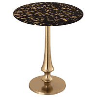 Gold Goathide Side Table - Traditional - Side Tables And End Tables ...