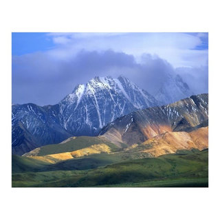 "Alaska Range and foothills, Denali National Park, Alaska" Paper Art ...