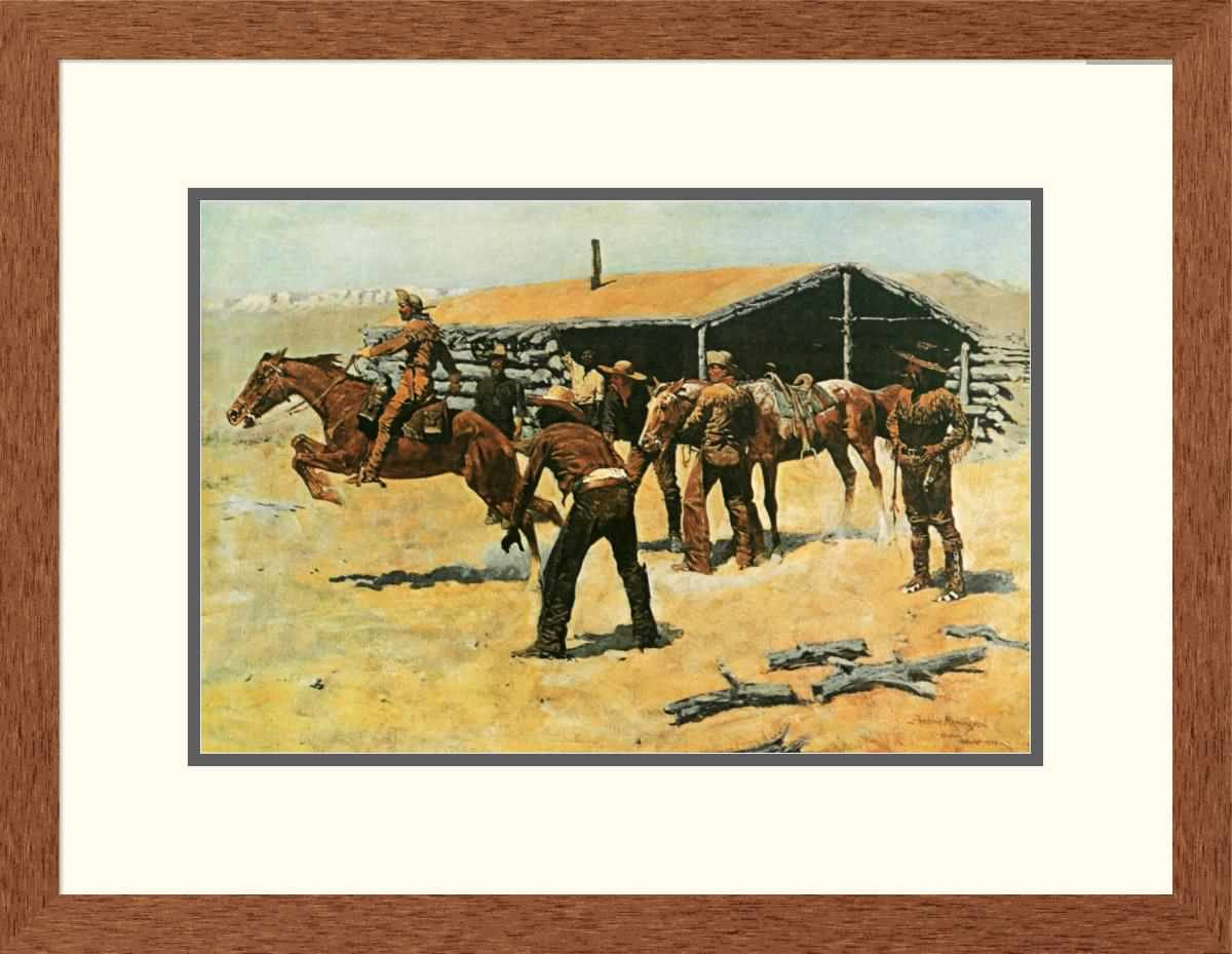 "Coming and Going of the Pony Express" by Frederic Remington, 27x21 ...