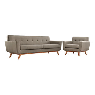 Engage Armchair and Sofa Set of 2 - Midcentury - Living Room Furniture ...