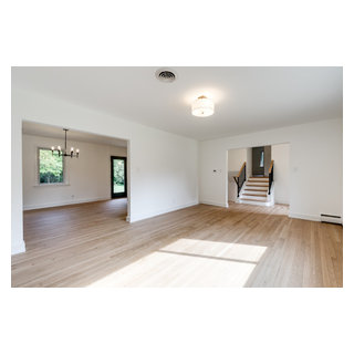 Split Level Whole Home Reno - Midcentury - Living Room - Richmond - by ...
