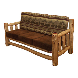 Red Cedar Log Santa Fe Couch - Rustic - Sofas - by Furniture Barn USA ...