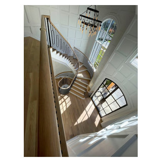 95_Remarkable and elegant floating elliptical staircase, McLean, VA ...