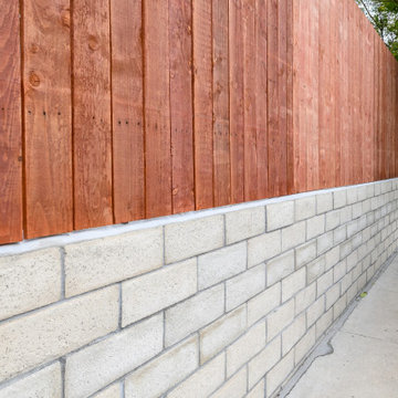 Block Wall Fence - Photos & Ideas | Houzz