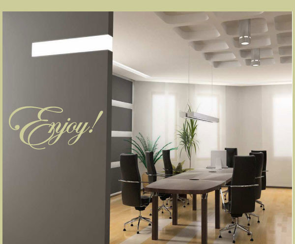 Enjoy Vinyl Wall Decal, 60 in. - Contemporary - Wall Decals - by Vinyl ...