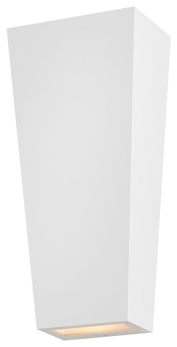 Cruz LED Wall Mount, Textured White - Modern - Outdoor Wall Lights And ...