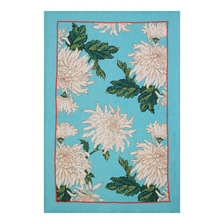 Chrysan Themum Linen Tea Towel - Contemporary - Dish Towels - by Ulster ...