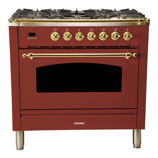 Single Oven Italian Gas Range, 36 - Contemporary - Gas Ranges And ...