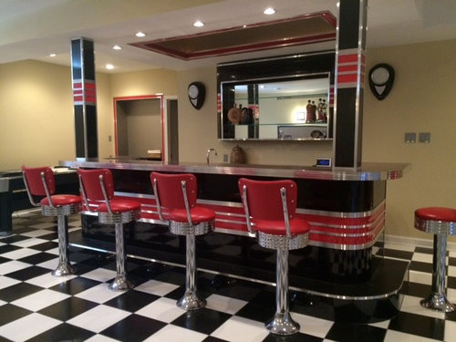 I need help making peace with my 50's theme basement