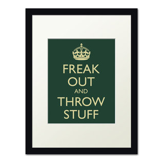 Freak Out and Throw Stuff, 8 x 10 print (black) - Contemporary - Prints ...