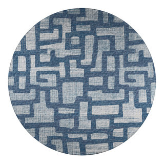 Dalyn SN4 Storm Area Rug, Round 10' x 10' - Contemporary - Area Rugs ...