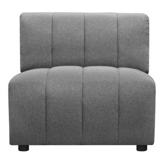 Lyric Slipper Chair Gray - Transitional - Armchairs And Accent Chairs ...