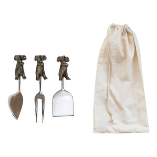 Cheese Servers, Mice Shaped Handles, Bag, Set of 3 Styles ...