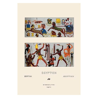 Egyptian Chariots and Weapons, 20" x 30" - Traditional - Prints And ...