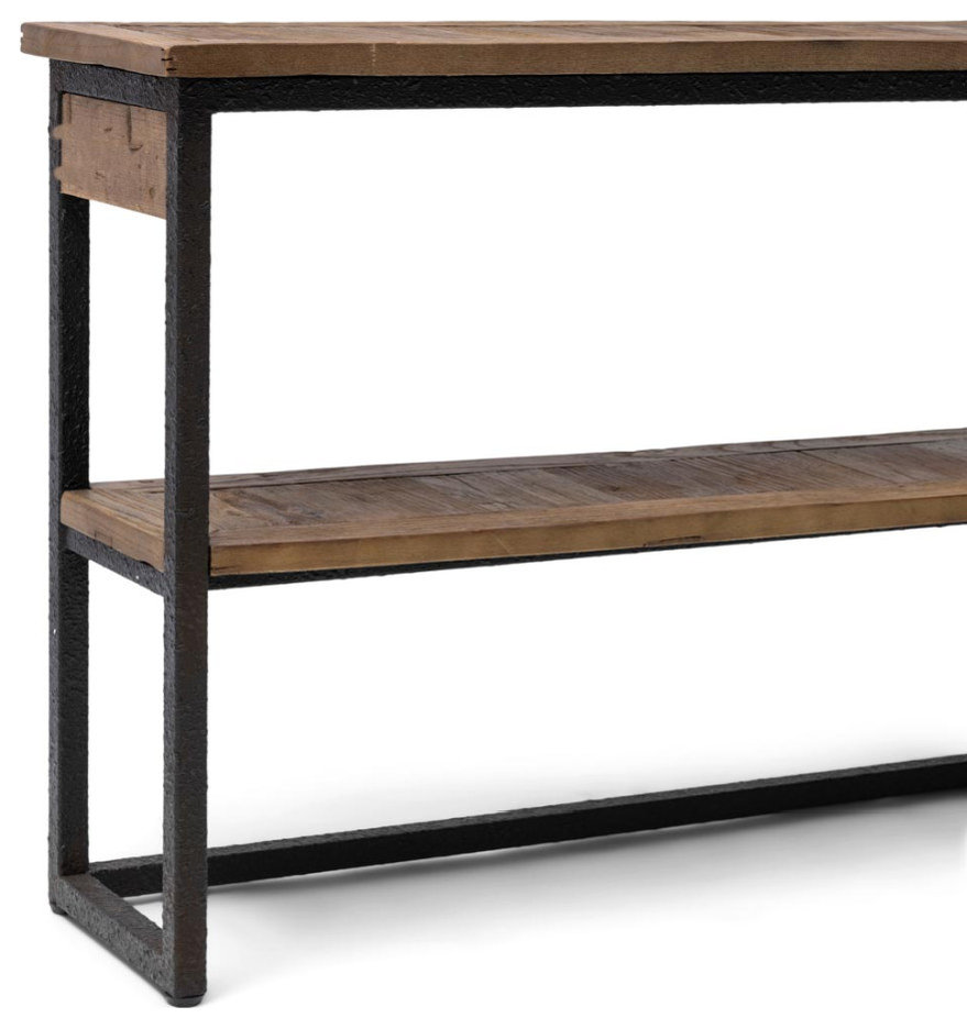 Metal Framed Elm Side Table XL | Rivi√®ra Maison Shelter Island ...