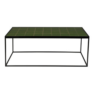 Green Tile Top Coffee Table | Zuiver Glazed - Industrial - Coffee ...