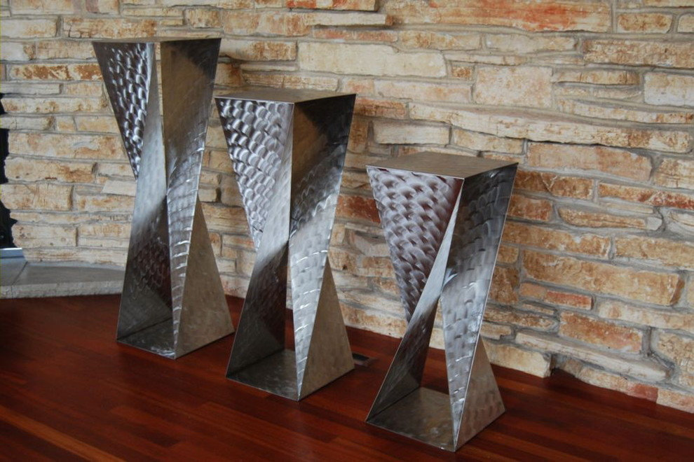 Twist Table Base, Dining Height, 22"x22"x29" - Contemporary - Table ...