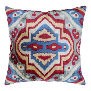 Canvello Geometric Multi Color Throw Pillows 20"x20" - Mediterranean ...