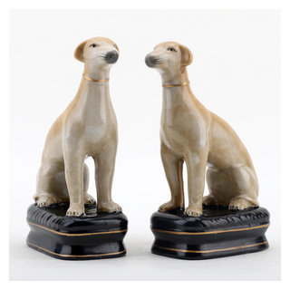 Pair Whippet - Traditional - Decorative Jars And Urns - by Shan Hill ...
