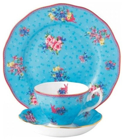 Royal Albert Candy 3-Piece Set, Teacup, Saucer, Plate, 8" - Traditional ...