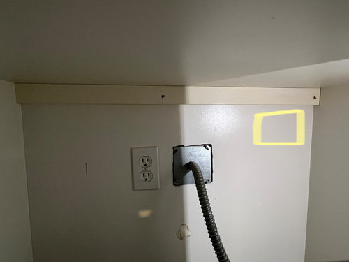 New built-in oven couldn't be installed due to junction box location