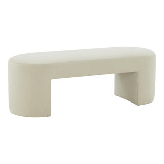 Elena Velvet Bench - Transitional - Upholstered Benches - by TOV ...
