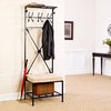 Arnold Entryway Storage Rack/Bench Seat - Transitional - Hall Trees ...