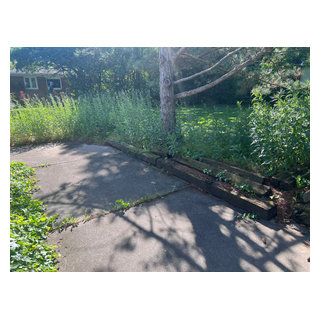Replace Failing Retaining Wall & Aggressive Landscaping & Overgrowth ...