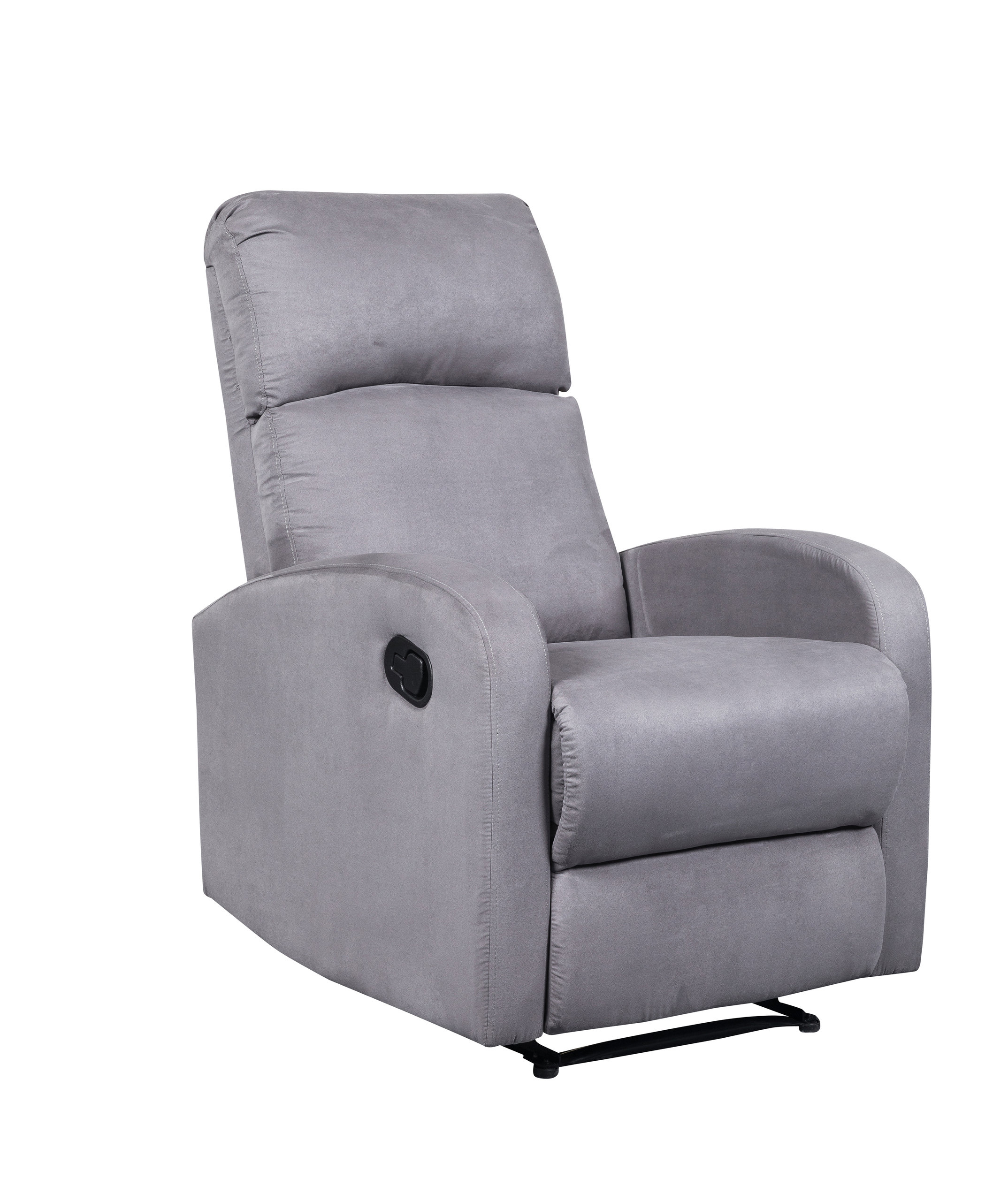 Artiva USA Modern Home Slim Design Microfiber Recliner, Gray ...