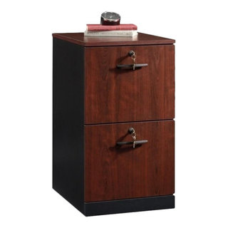 Sauder Via Engineered Wood File Cabinet in Classic Cherry Finish ...